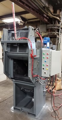 1.5 cu.ft. Dura-Blast abrasive blast air blast cabinet, 3 gun, cyclone ...