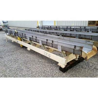24" wide x 27' long, Cardwell #Vib-O-Vey, Stainless Steel vibrating ...