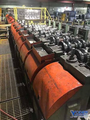 21 Stand, PM Machine Tool rollformer, 4-1/2" arbor, 60" roll space ...
