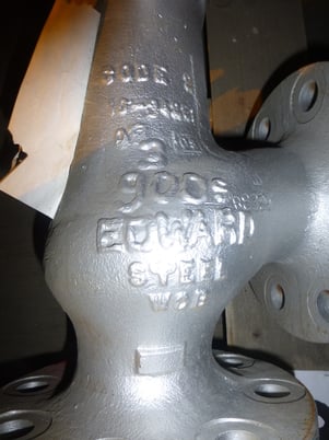 3" Edwards angle stop check valve, 900 lb., WCB, new/unused for Sale ...