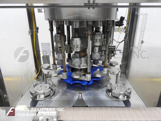 Pneumatic Scale #TC450-8, automatic, 8 head rotary chuck capper rated ...