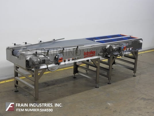16-3/4" wide x 5' long, Intralox #ARB, activated roller belt conveyor ...