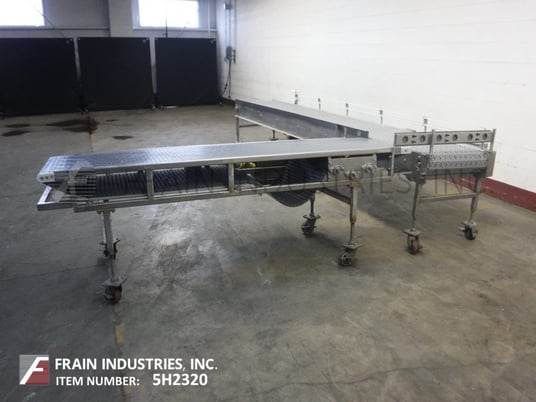 24" wide x 8' long, Intralox #ARB, activated roller belt conveyor ...