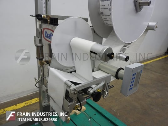 Label-Aire #3114NV-1500, pressure sensitive, blow tamp spot labeler ...