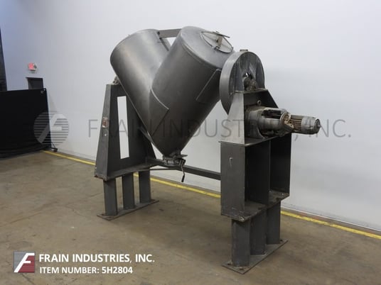 40 cu.ft. Patterson, Stainless Steel twin shell mixer, bolt down covers ...