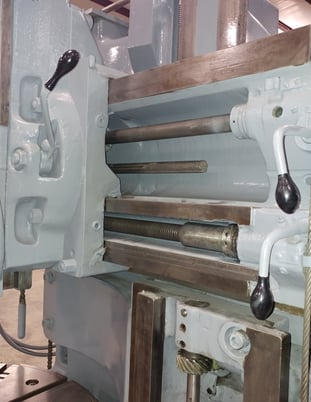 42" Bullard #Spiral-Drive, vertical turret lathe, 4-jaw 42" tbl, 36" u ...