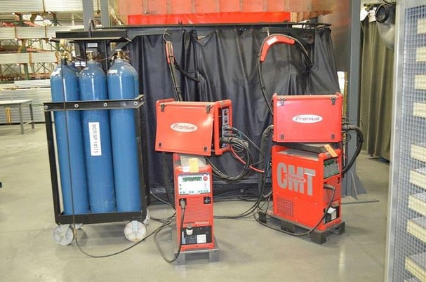 Fronius, FK 4000s, welding cell, trunion style, 21" x 60" centers x 150 ...