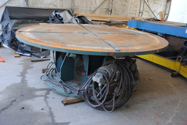 120000 lb. Ransome, floor turntable, 8' table, variable speed, 460 V ...