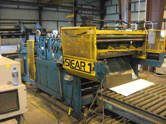 60" Iowa, 16 gauge slear, 10000 lb., entry coil car, stacker, recoiler ...