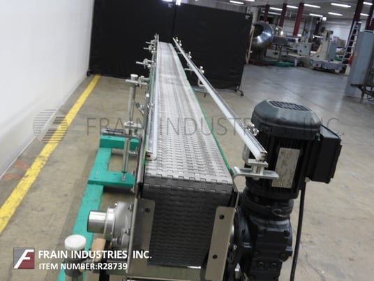 6" wide x 142" long, Sidel, Stainless Steel tabletop conveyor, 47 ...