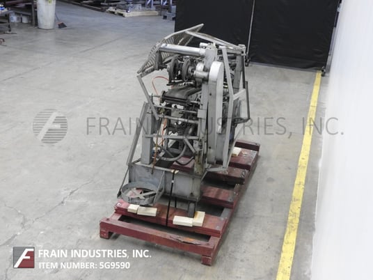 New Way #E5, automatic, roll through, hot glue, wrap labeler, 30-300 ...