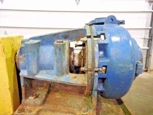 Metso #MM150-LHC-D, slurry pump with 15 HP motor & frame, 6" inlet, 4 ...