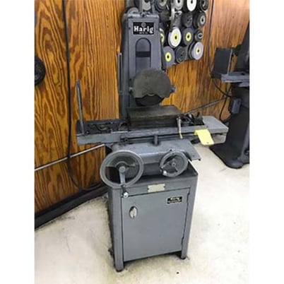 6" x 12" Harig #Super-612, surface grinder, 1 HP, hand operated ...