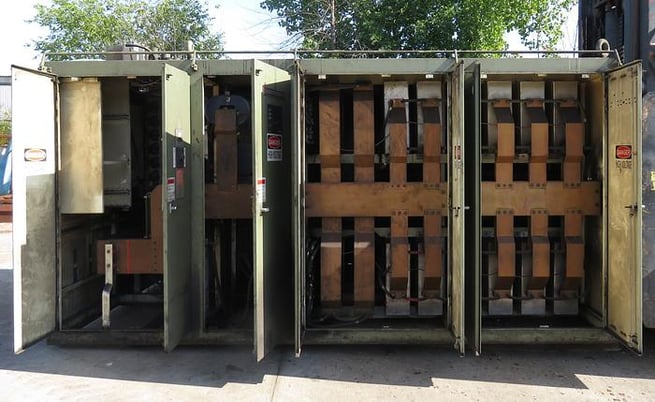 1750 KW Inductotherm VIP Power Melt FURNACE, 70 Hz, 7.5 ton shell ...