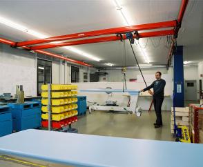 2 Ton, Demag #KBK-IIHR, 50' rail length, 10" double girder, overhead ...
