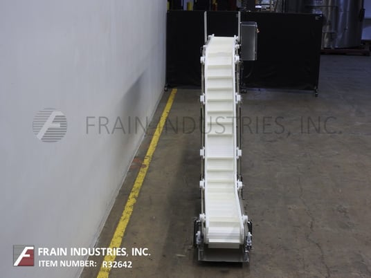 Nercon, Stainless Steel inclined cleated conveyor, control panel with ...