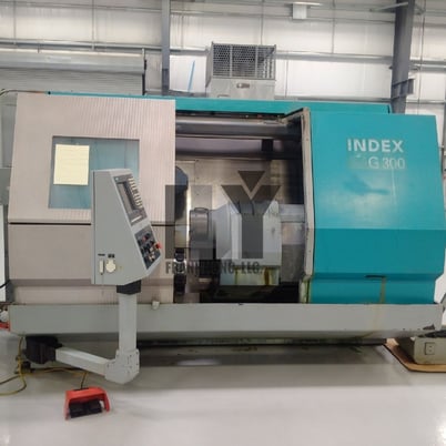 Index #G300, CNC lathe, 9-Axis, 10" chuck, 3.4" bar, 28" turn length ...