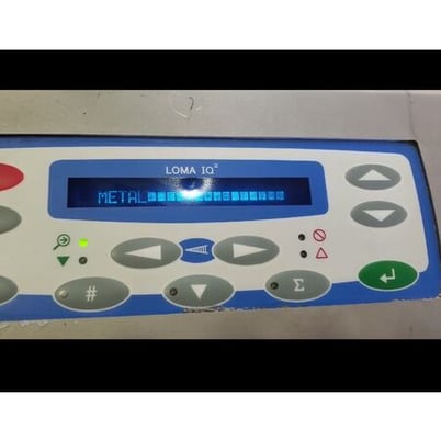 Loma #IQ2, drop thru freefall metal detector, 6.81" diameter aperture ...