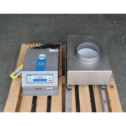 Loma #IQ2, drop thru freefall metal detector, 6.81" diameter aperture ...