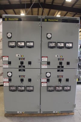 Square D #MasterClad, 1200 Amp, 5 KV, 5 sections w/6 breakers, new ...