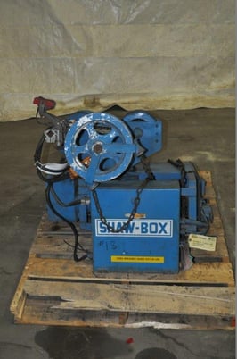 3 Ton, Shaw-Box #115735-3, crane hoist, 25' lift height, manual trolley ...