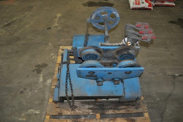 3 Ton, Shaw-Box #115735-3, crane hoist, 25' lift height, manual trolley ...