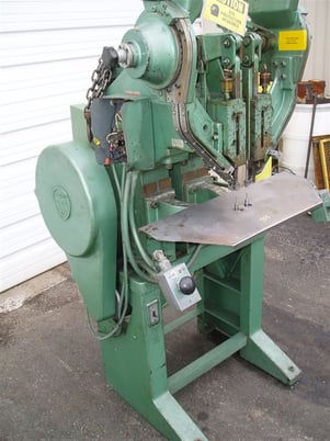 Milford #91, dual head riveter, dual palm buttons, adjustable base for ...