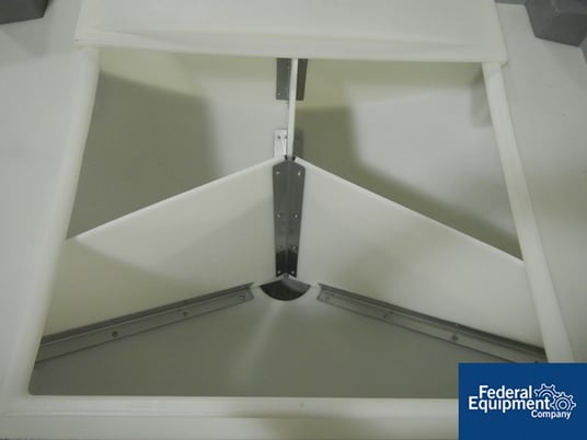 20 cu.ft., Remcon Plastic Bin, 36" x 57" x 16" straight side, w/cover ...