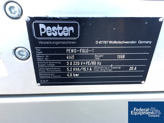 Pester #PEWO-FOLD-1, bundler, #2595-12 for Sale | Surplus Record