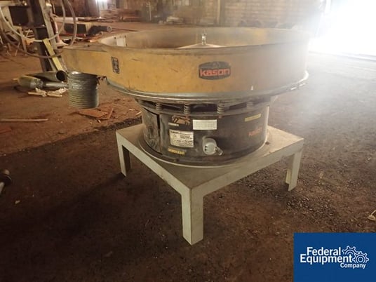 60" Kason #K60-2-CS, Carbon Steel Screen, 1-deck design, on base with 1 ...