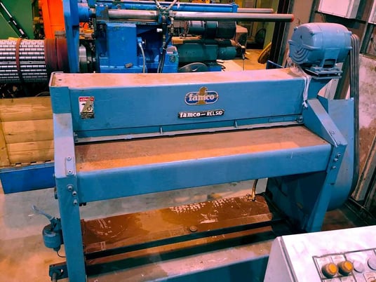 .135" x 4.4' Famco Relsid #16S-7, shear, 3 HP, air clutch, one shot ...