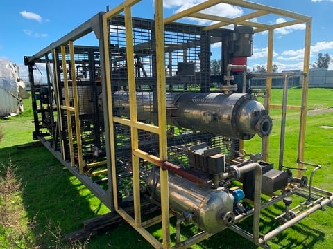 42" x 7' Srs Engineering Engineering Methanol recovery column, complete ...