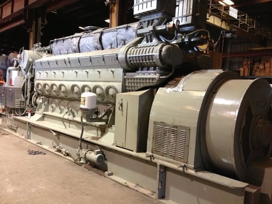 1500 KW Electromotive #16-645-E8, 480/600/4160 Volts, 3-phase, 900 RPM ...