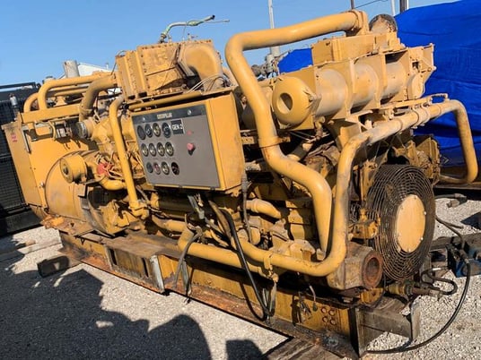 800 KW Caterpillar #G3516LE, Natural gas generator, engine core, 4160 ...