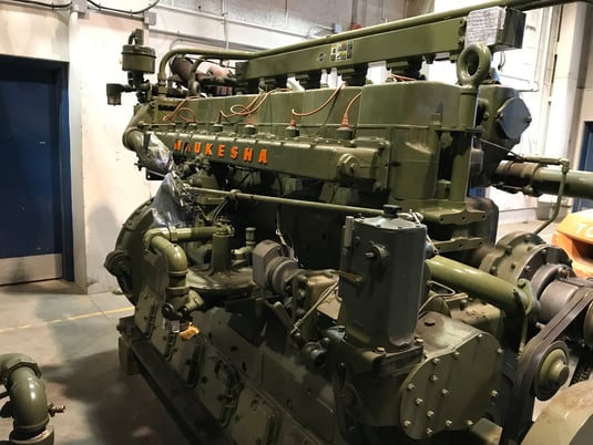 670 HP @ 900 RPM, Waukesha #3521 GSI, Natural Gas Engine, S/N C-10511/1 ...