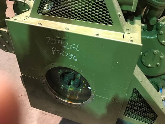 1480 HP @ 1000 RPM, Waukesha #7042GL, Natural Gas Exchange Engine, 10.5 ...