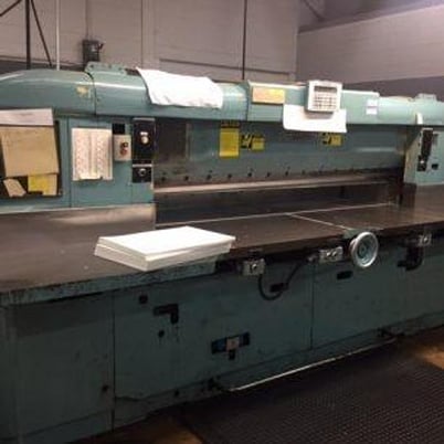 Harris Seybold #CJH-MS, guillotine cutter with computer For Sale ...