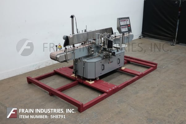 Tronics #3SM, front & back, Stainless Steel, pressure sensitive labeler ...