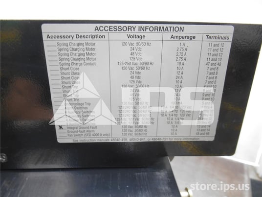 400 Amps Square D Sed36400lsg Mo/do (sed36400) Micrologic Series B Lsig ...