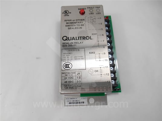 Qualitrol Ac/dc Seal In Relay New 24/48/125vdc, 120 Volts AC for Sale ...