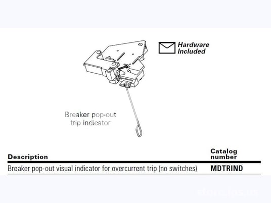 Ch Pop-out Visual Trip Indicator For Mds / Mdn Bell Alarm, Less ...