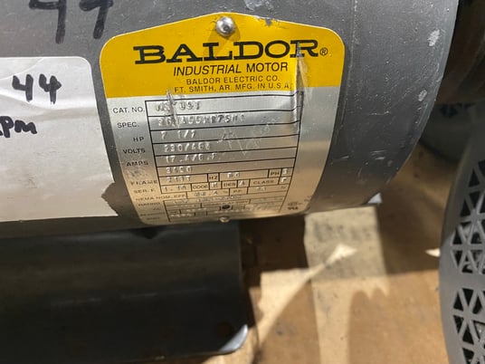 7.5 HP 3450 RPM Baldor, Frame 213T 230/460 Volts for Sale | Surplus Record