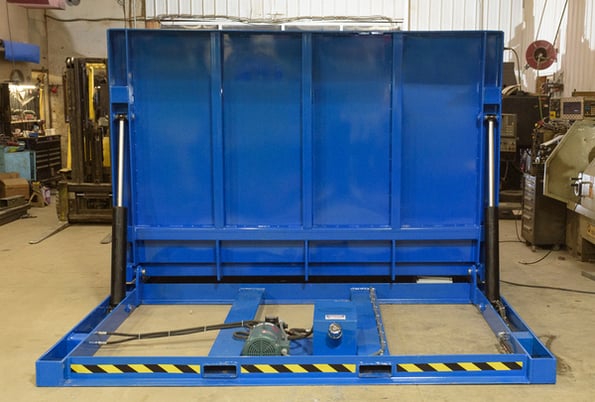 6000 lb. Model HU6000F, hydraulic upender material tipper, 72" x 120 ...