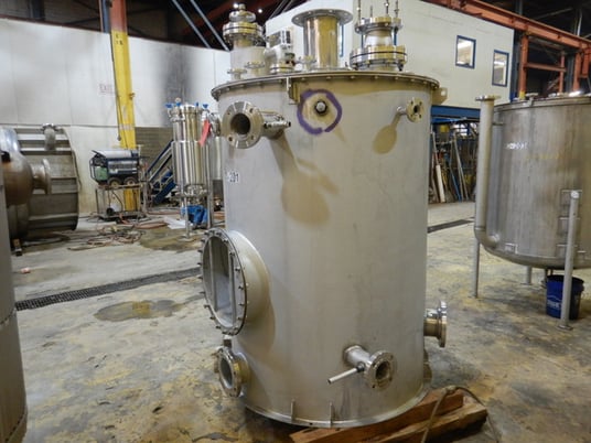 500 gallon 316 Stainless Steel vessel, 60" dia. x 48" straight side ...