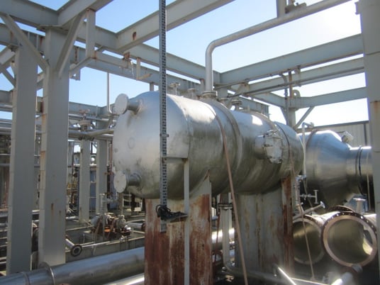 555 gallon Praj, horizontal 304L Stainless Steel pressure vessel, 10 ...