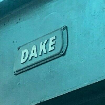 150/65 Ton, Dake #27-692, guided platen trim press, 22" stroke, 38" DL ...
