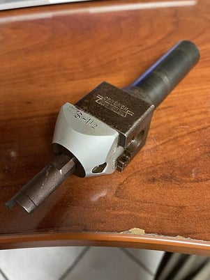 Criterion #S-1-1/2, adjustable boring head with boring bar, 1" straight ...