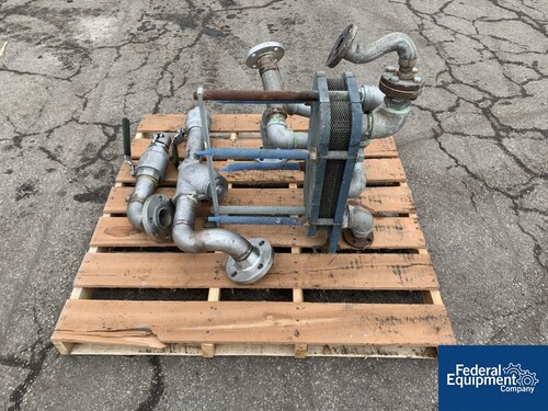 13 sq.ft., Polaris Plate Heat Exchanger, S7-1G19, 316 Stainless Steel ...