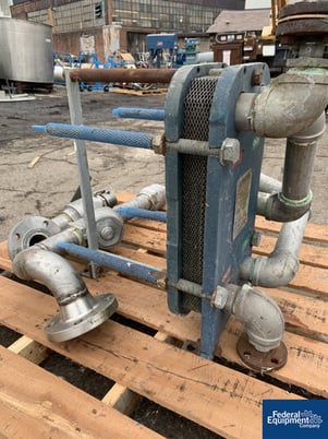 13 sq.ft., Polaris Plate Heat Exchanger, S7-1G19, 316 Stainless Steel ...