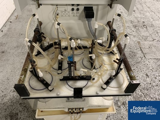 Hanson Reasearch #25-710-101, Media Mate Plus automatic dissolution system, w/(8) glass vessels ...